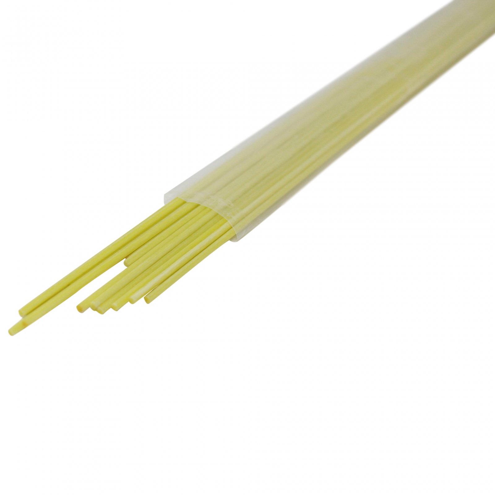 BFRP fibreglass rod not ground Ø2x1000mm dyed yellow / Set with 20 ...