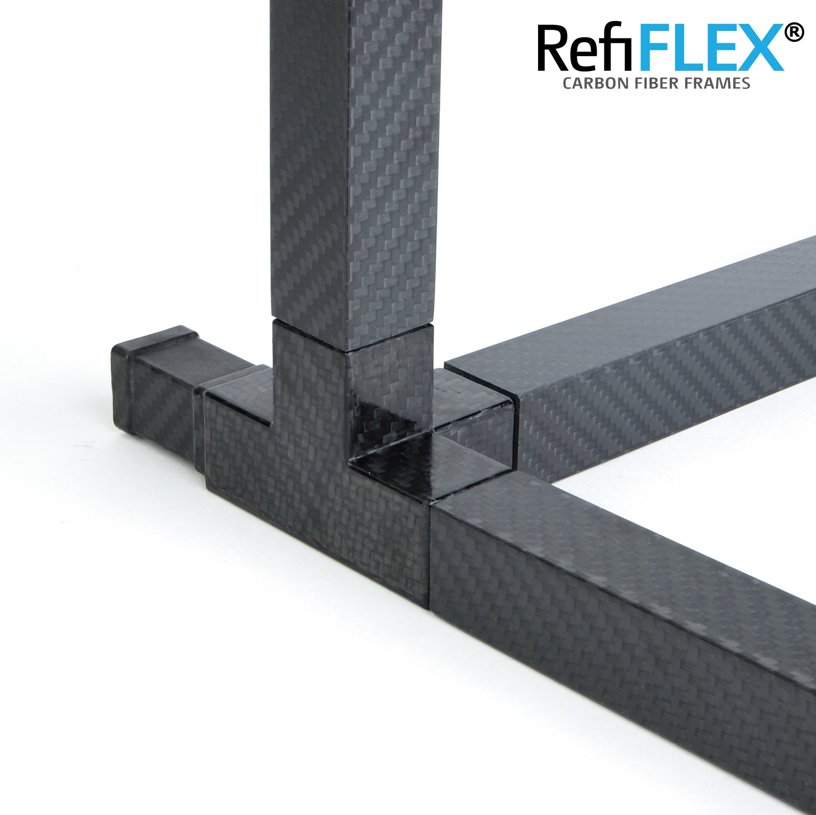 CFRP carbon tube square HIGH PRECISION 25x25mm length 1600mm, wall ...