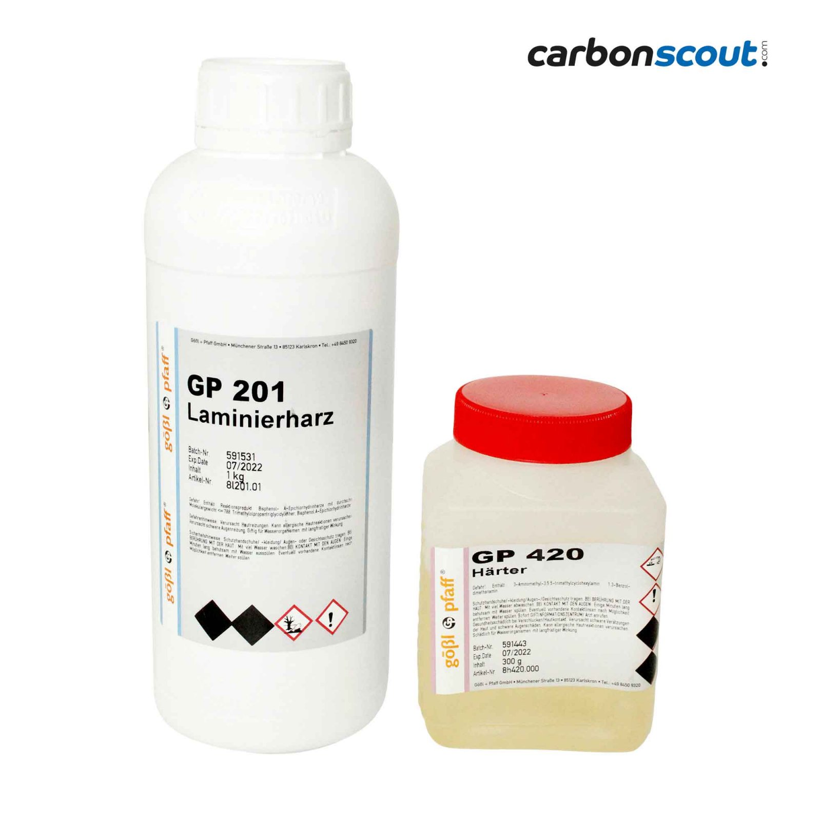 CG201-420 epoxy resin system-container 1000g resin + 300g hardener order