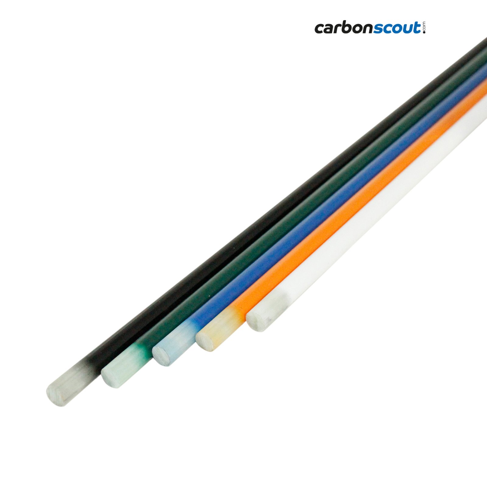 Pultruded GFRP fibreglass rods with resin an glass fiber
